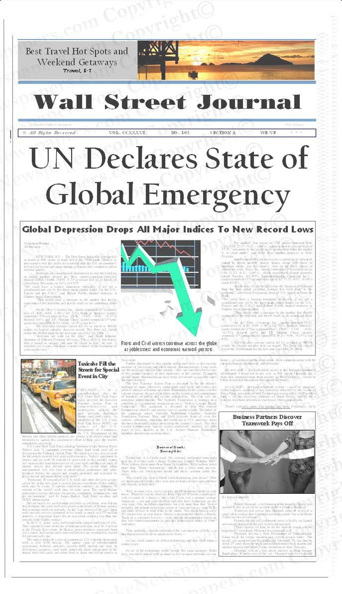 Personalized Full Size Newspaper, Fake Newspaper — FakeNewspapers.com