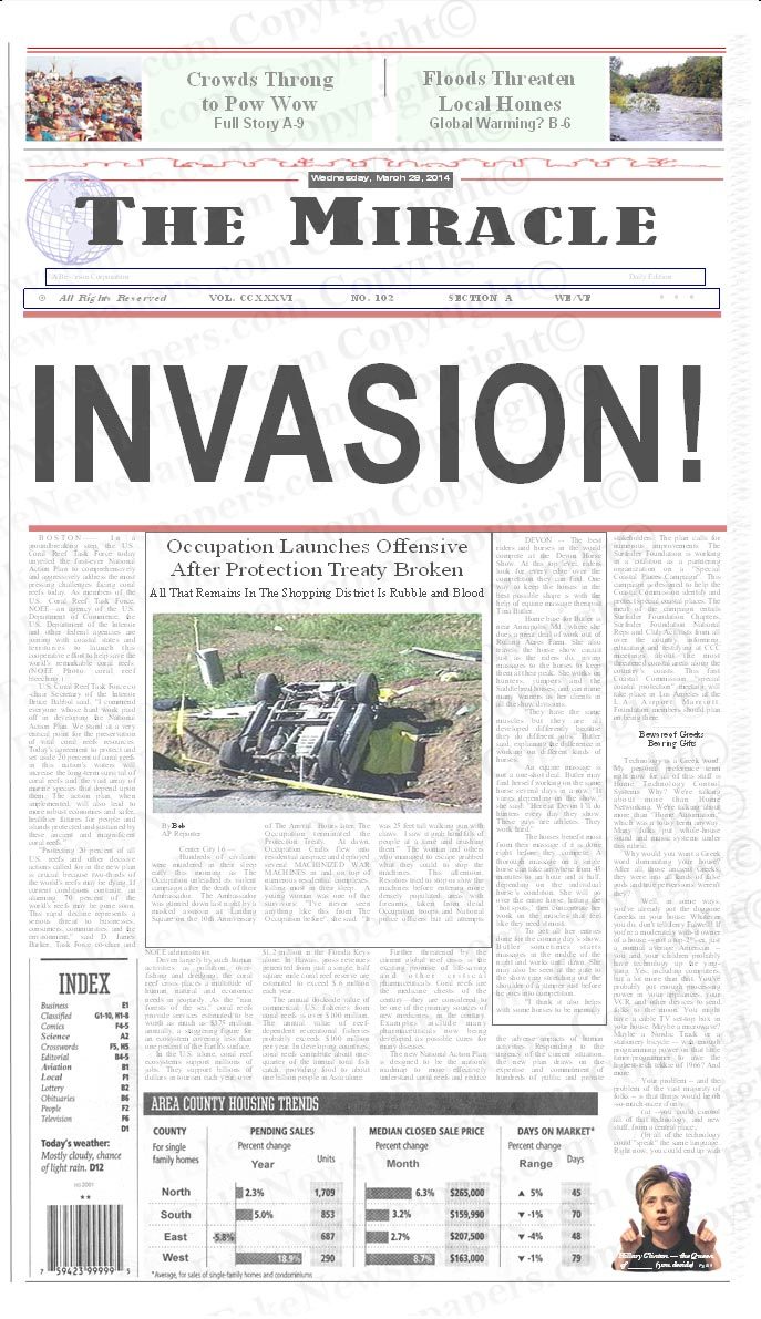 FakeNewspapers® | Custom Fake Newspaper Gifts & Prank Front Pages ...